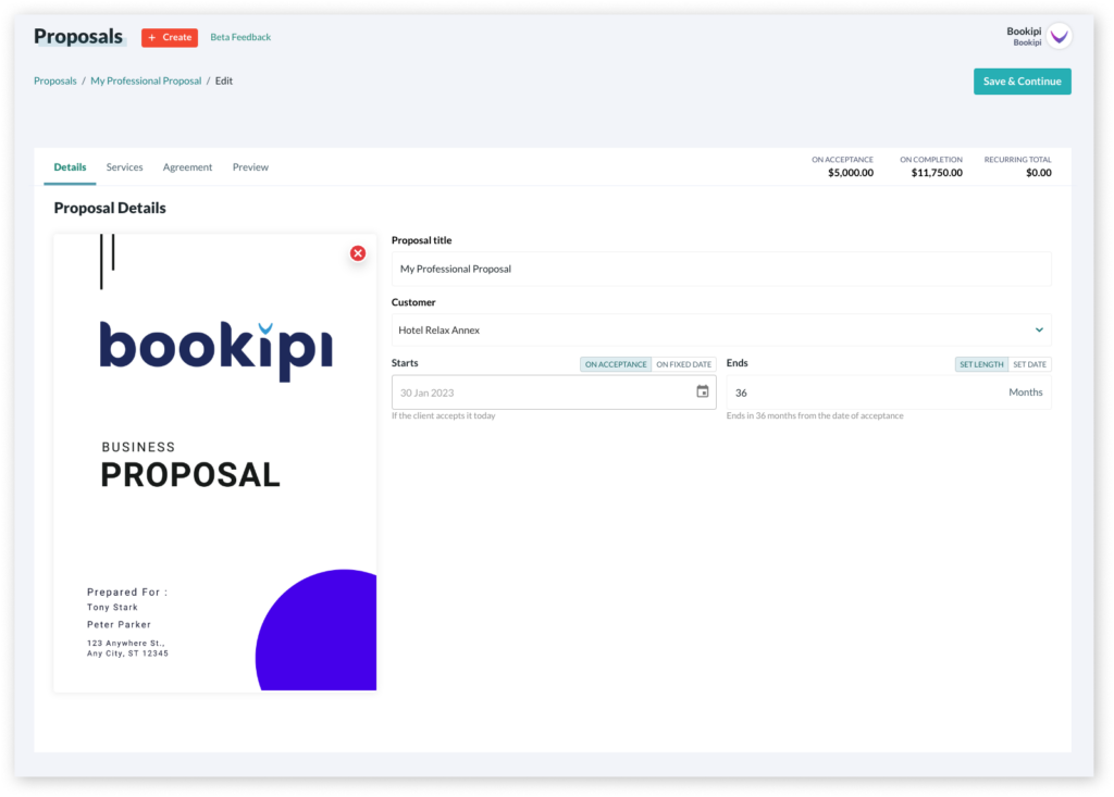 Easiest Proposal Maker For Small Business | Bookipi Proposals