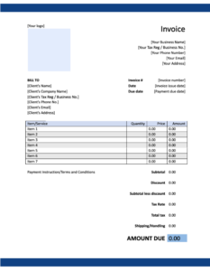 Free Therapy Invoice Templates For Therapists & Clinics | Bookipi