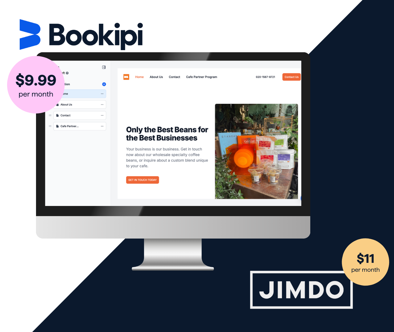 Best Jimdo Alternative - Free AI Website Maker | Bookipi